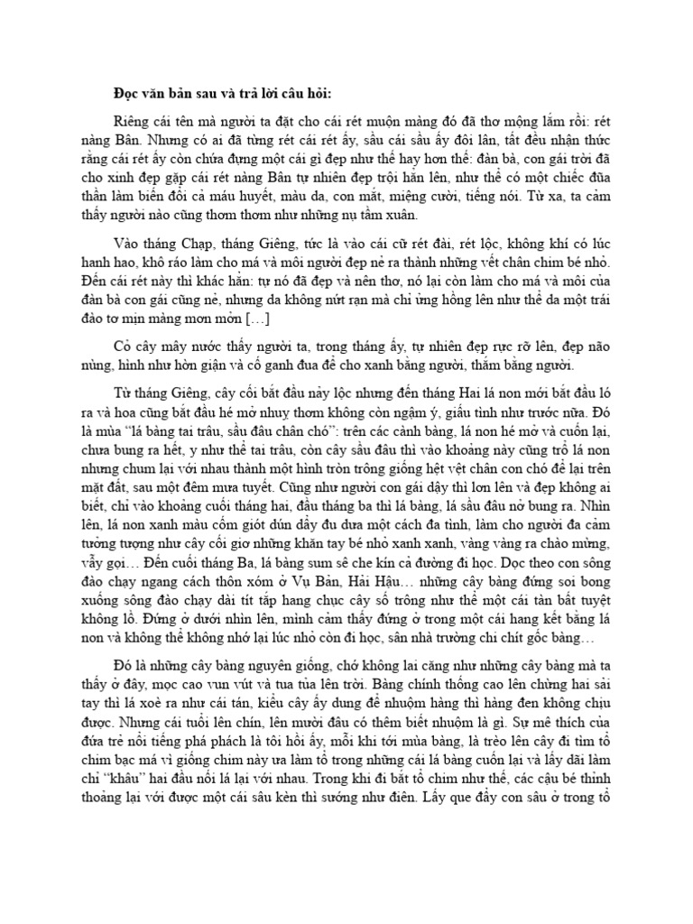 Đọc hiểu Thương nhớ mười hai | PDF