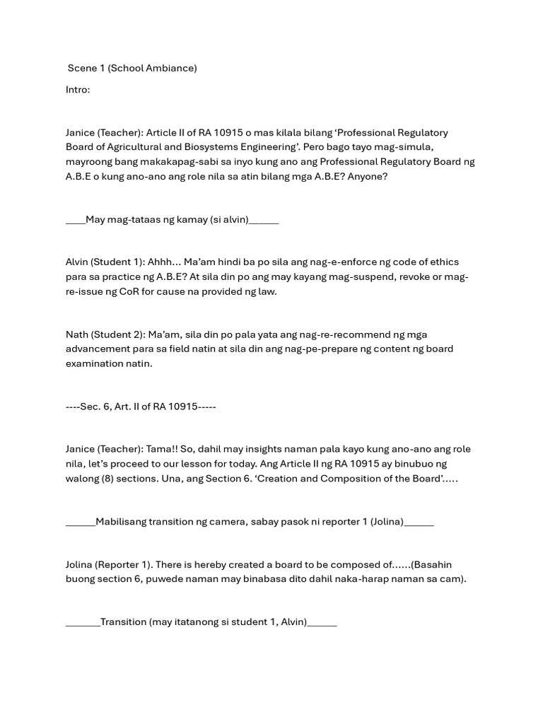 Abe Law Script | PDF