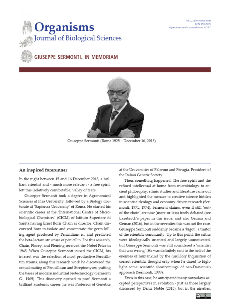 Mbizzarri,+12 Sermonti Giuliani | PDF | Biology | Science