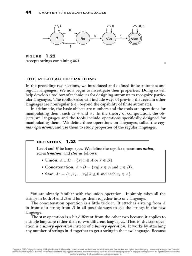 RegularLanguage-TOC_Sipser | PDF | Mathematics | Mathematical Logic