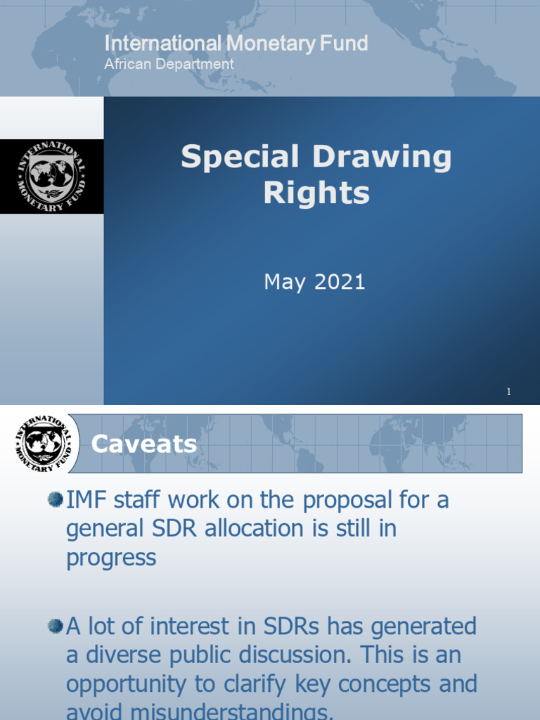 Understanding SDRs for IMF Members | PDF | Special Drawing Rights | Economies