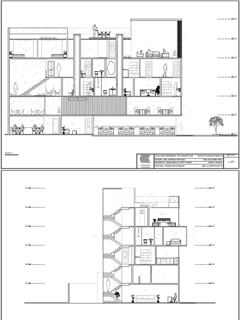 CORTE A L07 - Merged | PDF | Edificios residenciales