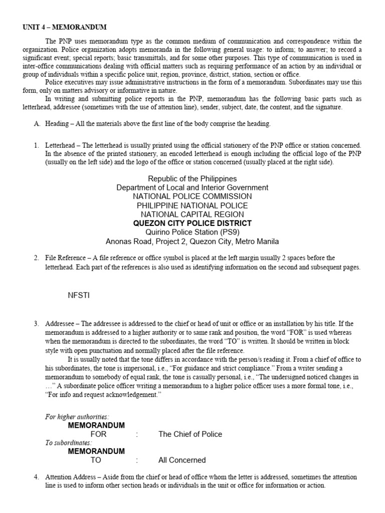 Unit 4 Memorandum | Download Free PDF | Memorandum | Paragraph