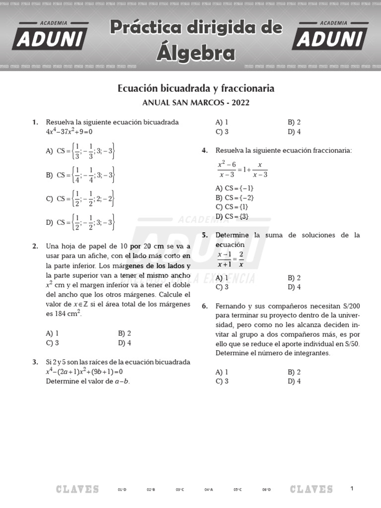 X - ASM - Diri - Sem 17 | PDF | Matemáticas | Álgebra