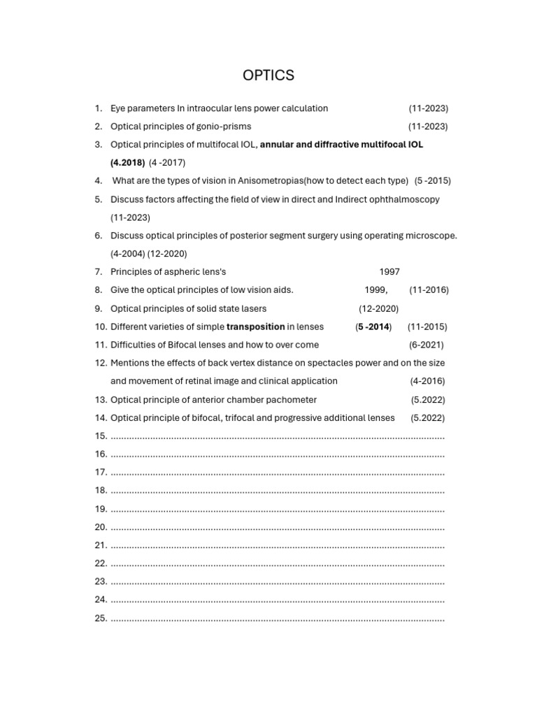 Basic | PDF | Retina | Optics