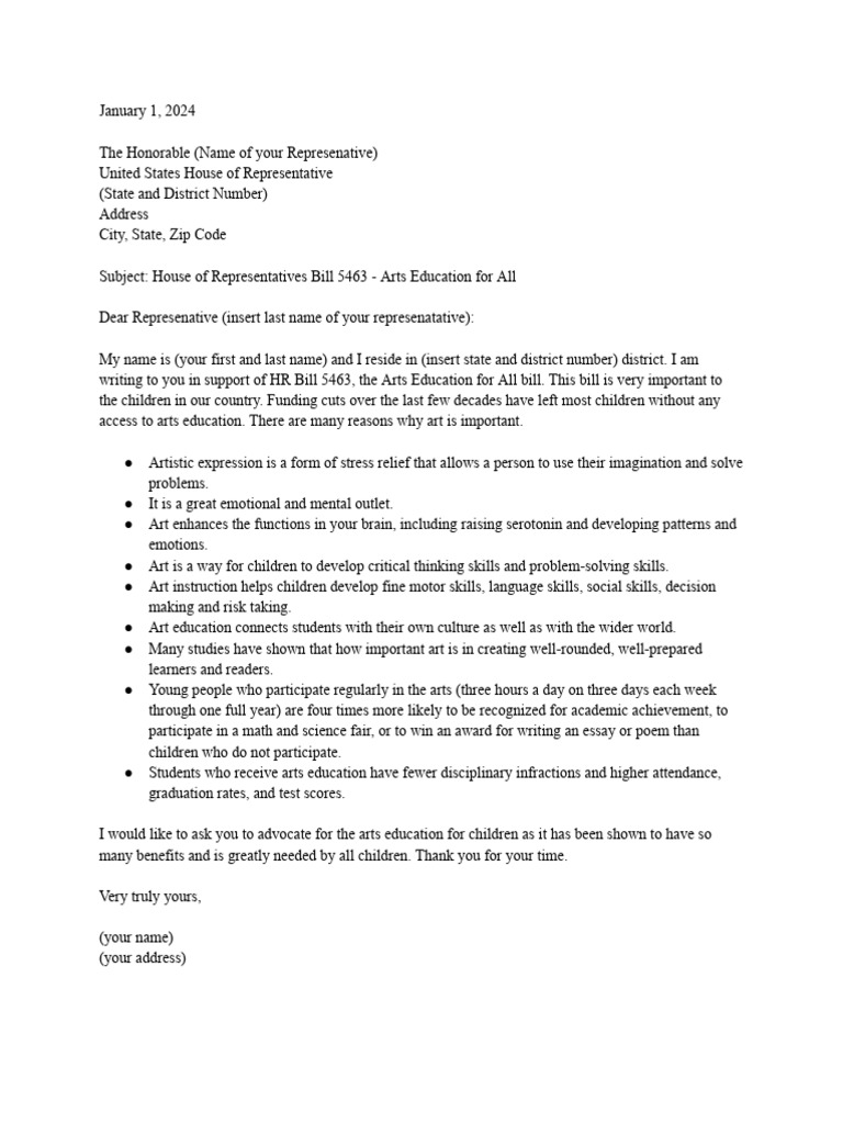 Advocacy Letter | PDF