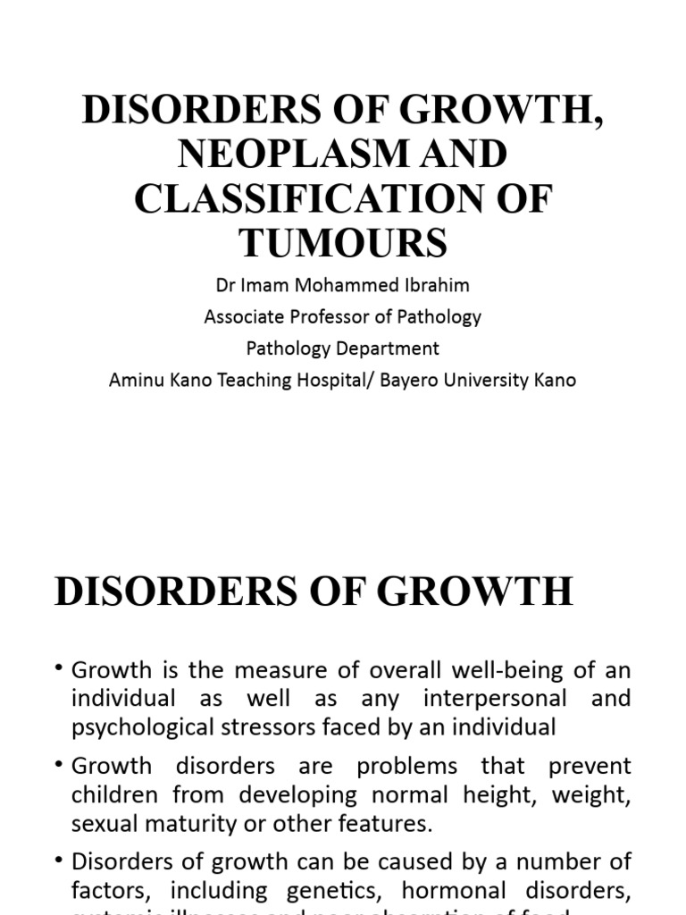 Disorders of Growth, Neoplasm and Classification Ot | PDF | Metastasis ...