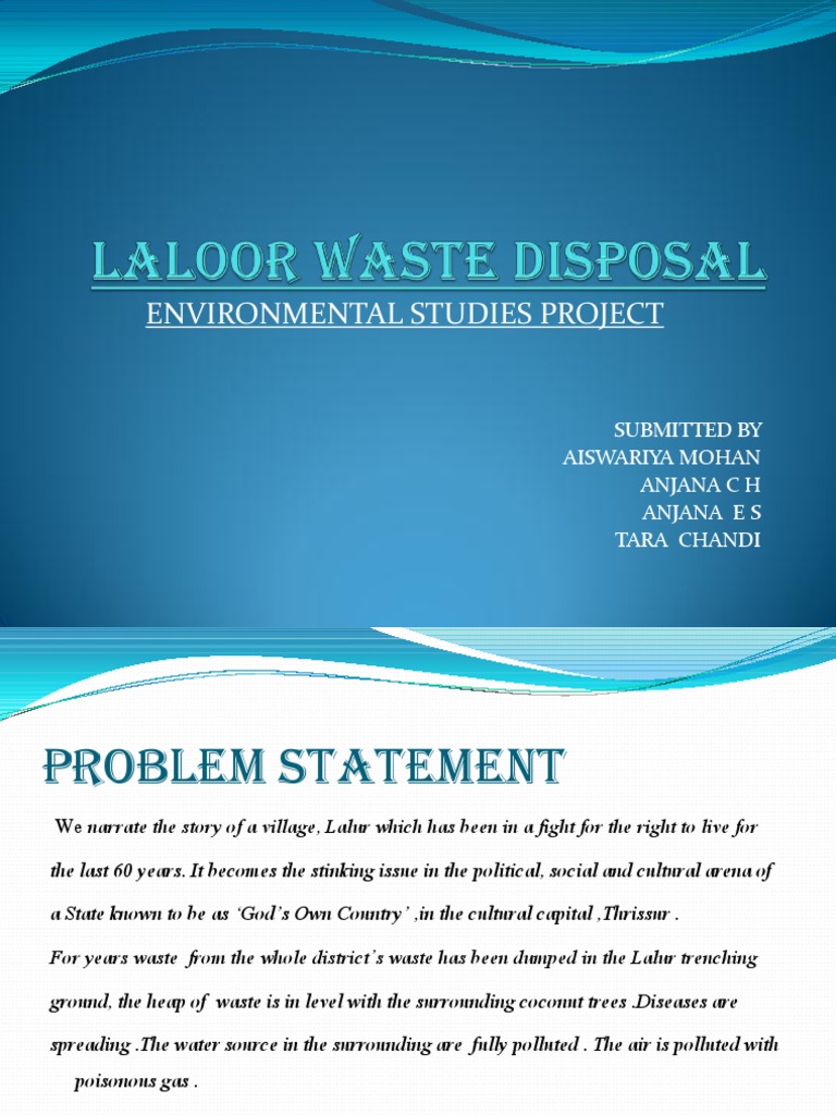 Waste Management at Lalur | PDF | Waste Management | Economy And The ...