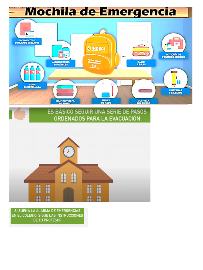 mochila de emergencia | PDF