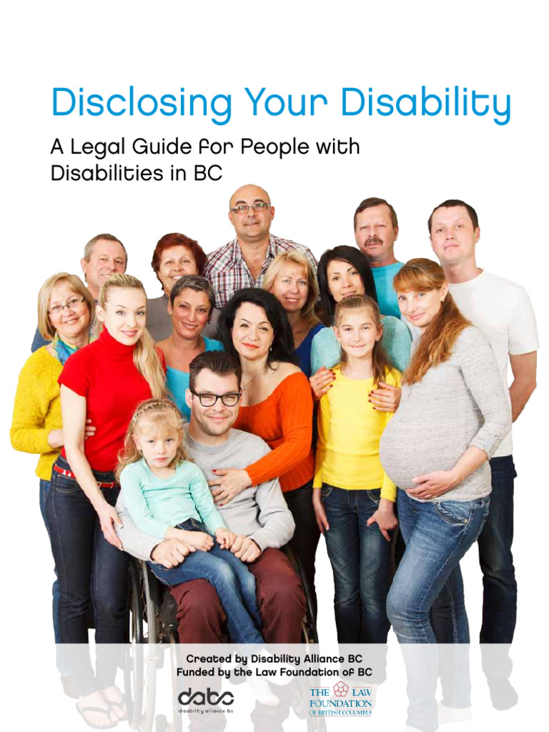 Legal Guide: Disclosing Disability in BC | PDF | Disability | Employment