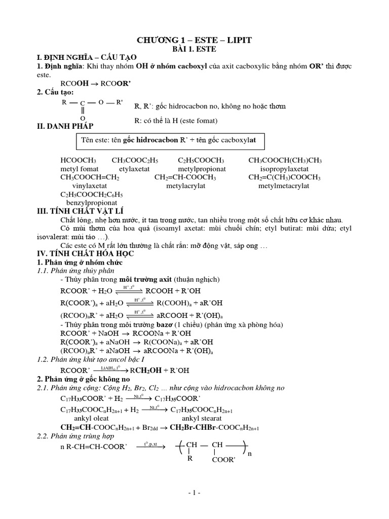 Tong Hop Ly Thuyet 12 | PDF