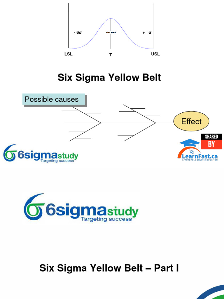 Six Sigma Yellow Belt Overview Guide | PDF | Six Sigma | Design For Six ...
