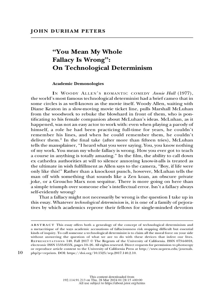 You Mean My Whole Fallacy Is Wrong | Download Free PDF | Sociology ...