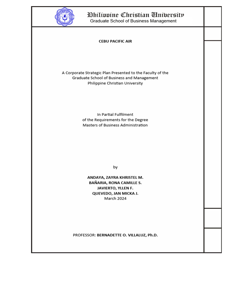 CORPLAN - CEBPAC TEMPLATE (Updated) v2 | PDF | Airlines | Credit Card