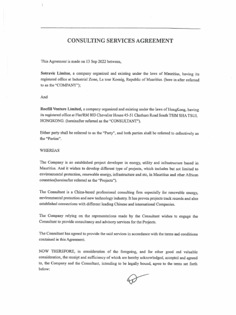 Consulting Service Agreement | PDF