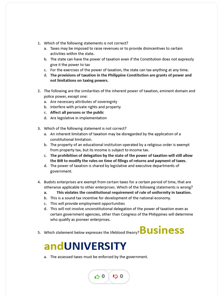 Prelim 1 Download Free Pdf Taxes Taxpayer