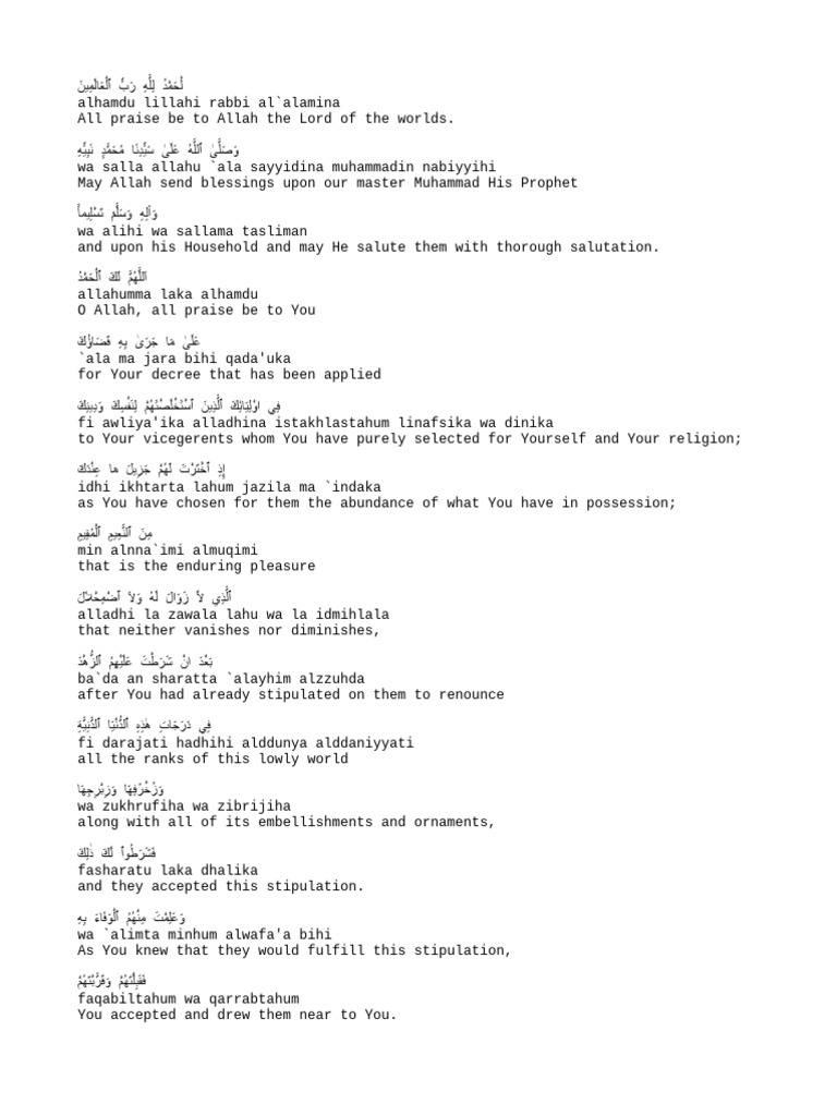 Dua e Nudba | PDF | Religious Belief And Doctrine | Abrahamic Religions