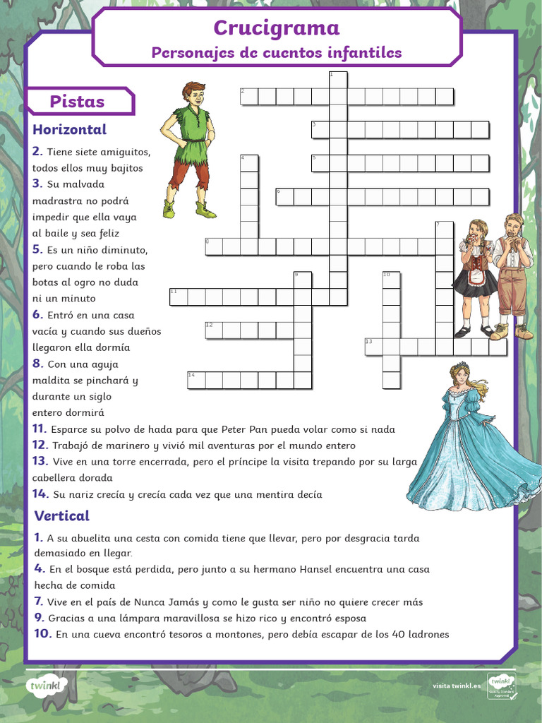 -crucigrama-personajes-de-cuentos-clasicos-infantiles_ver_1 | PDF ...