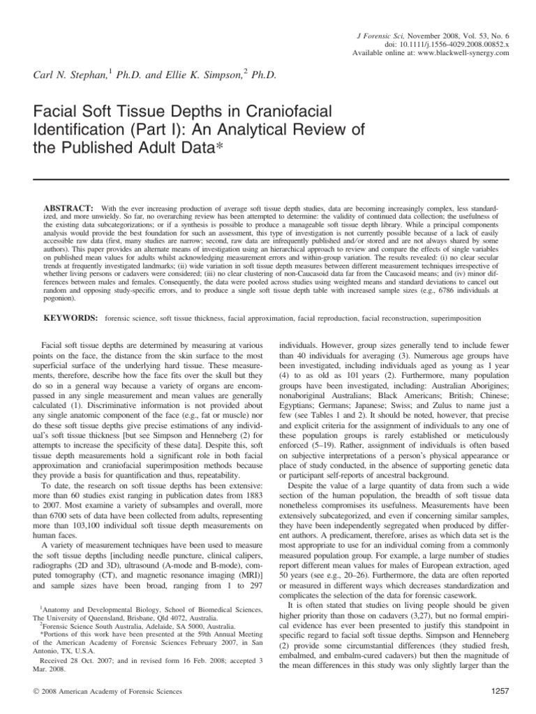 Stephan, Simpson - 2008 - Facial soft tissue depths in craniofacial ...