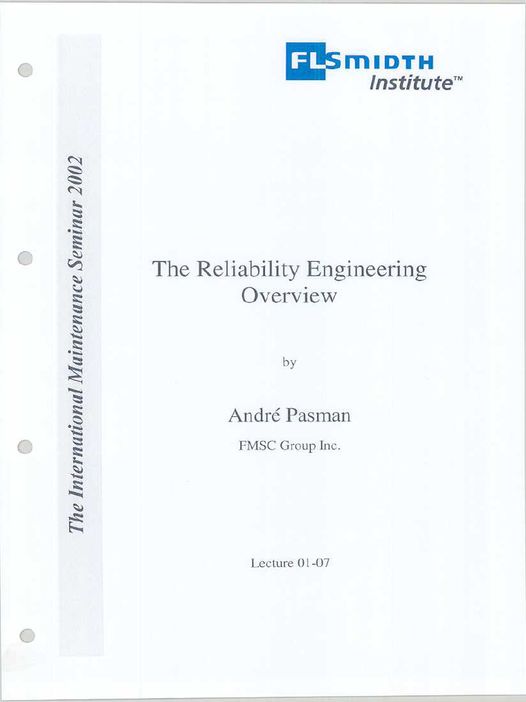 003 The Reliability Engineering Overview | PDF