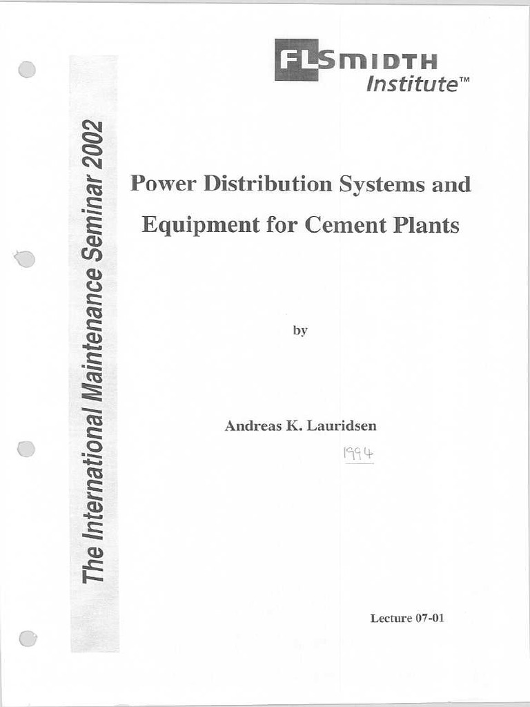 024 Power Distribution Systems | PDF