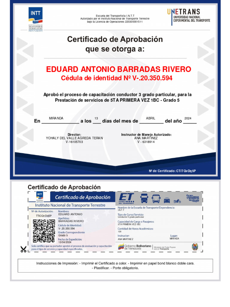 certificado-de-saberes-EDUARD | PDF