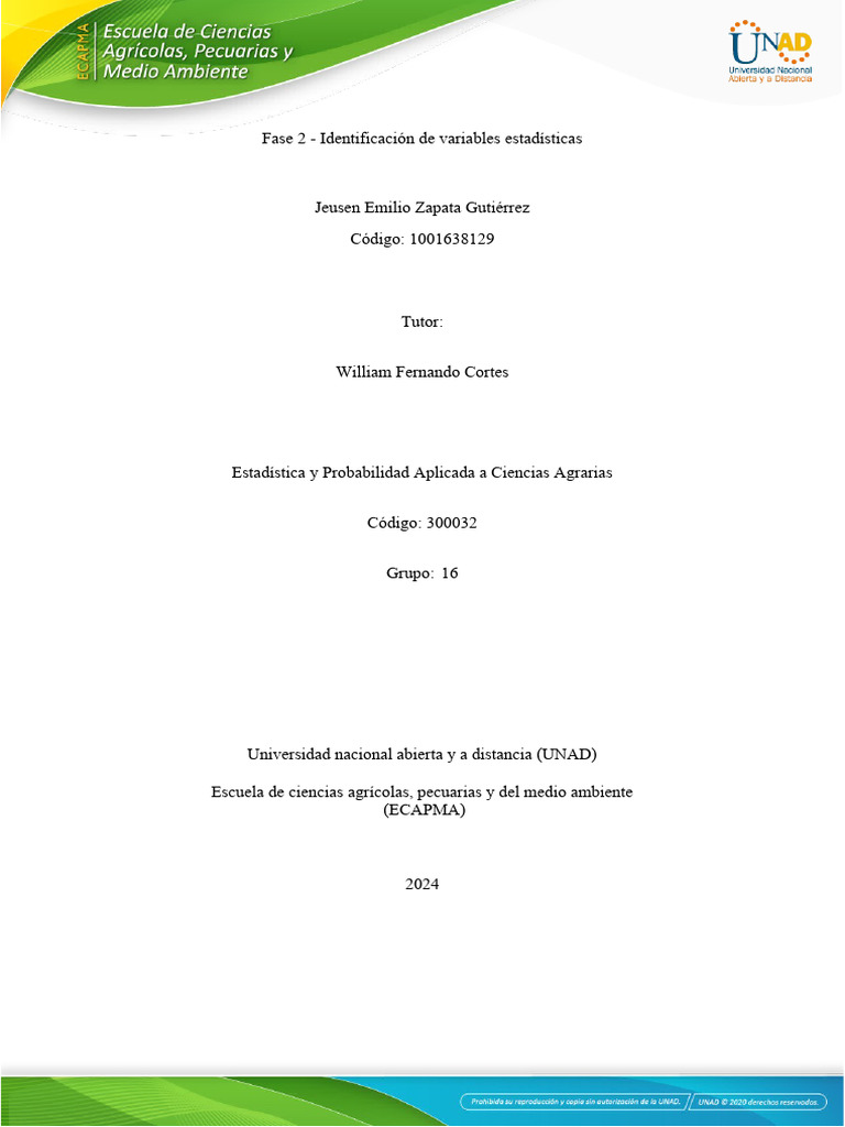 Identificación De Variables Estadísticas Pdf Muestreo Estadísticas