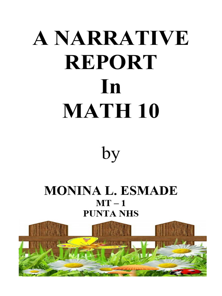 NARRATIVE - ACCOMPLISHMENT REPORT in Math 10 SY 2018 - 2019 | PDF ...