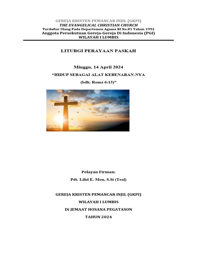Liturgi Paskah Gabungan | PDF