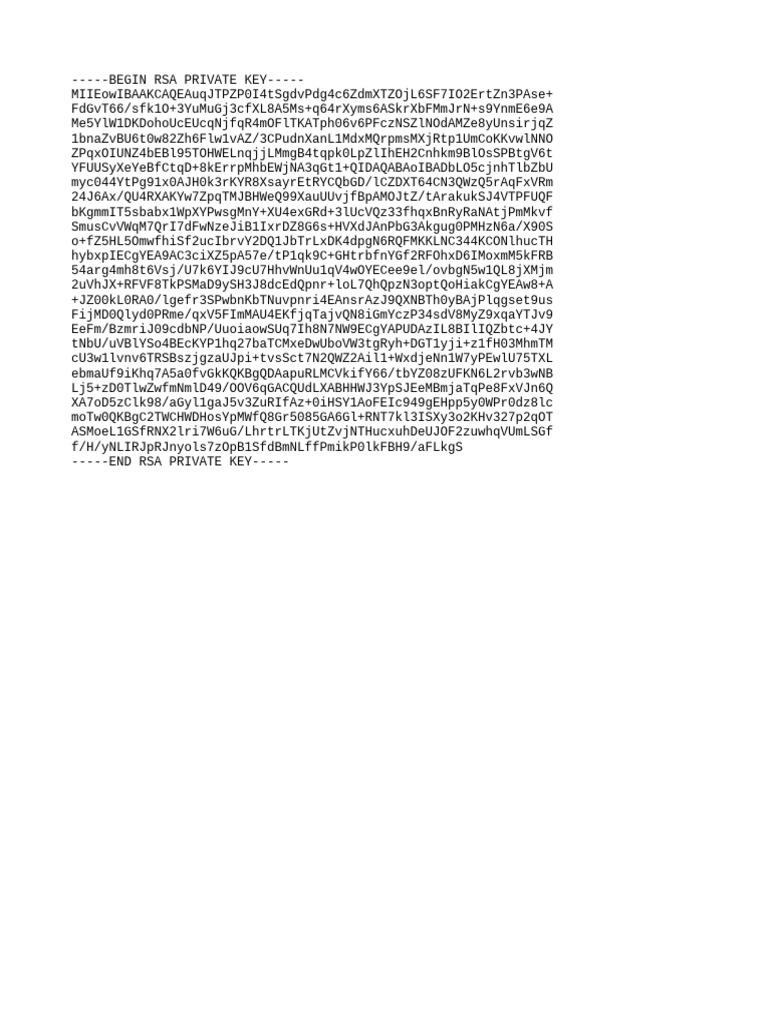 Private Key Pdf