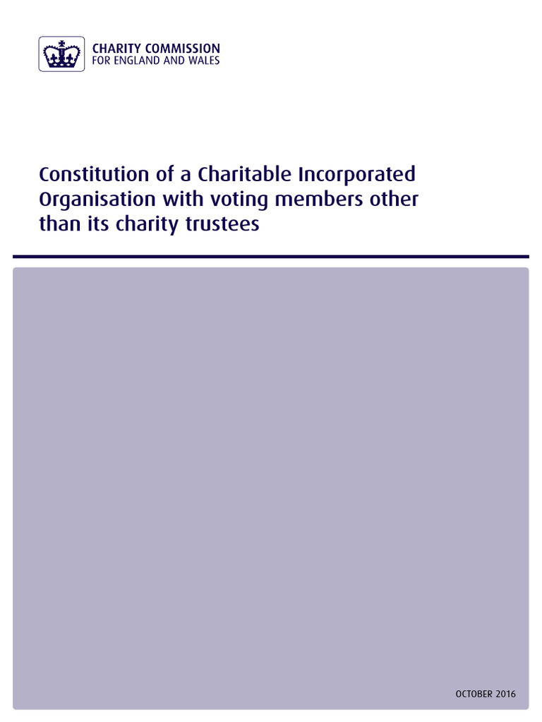 Association Model Constitution 280422 | PDF | Charitable Organization ...
