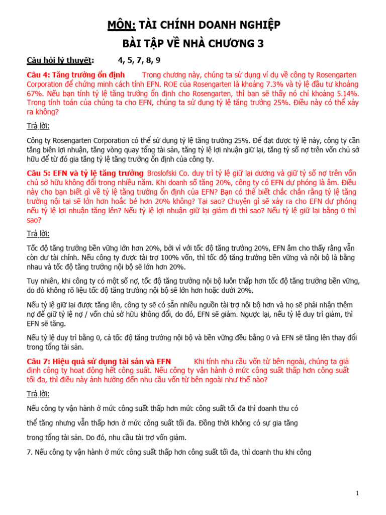 TCDN - BT Chương 3 | PDF