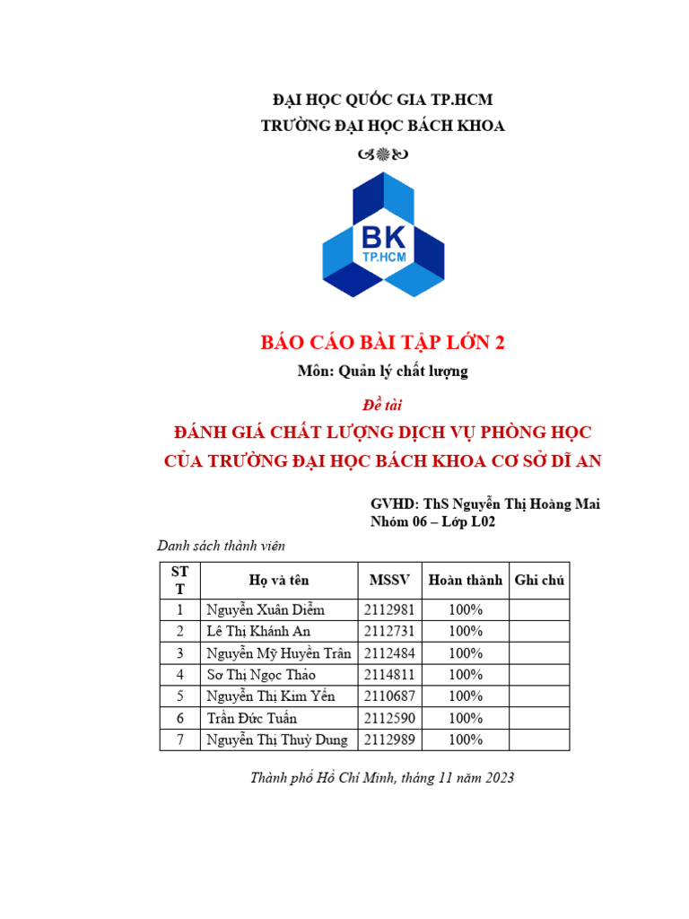 Báo Cáo BTL2 | PDF