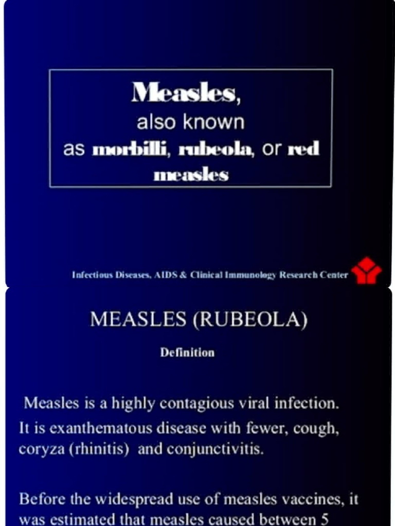 Introduction To Measels??? | PDF