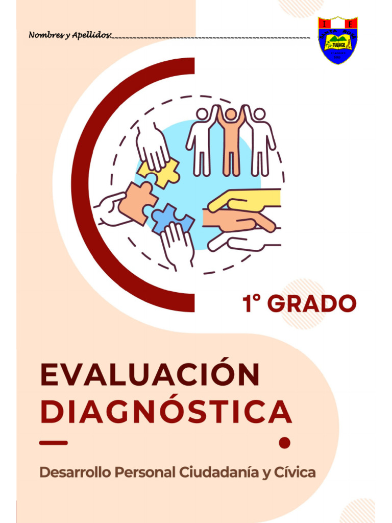 Prueba Evaluación Diagnostica DPCC 1° Grado | PDF