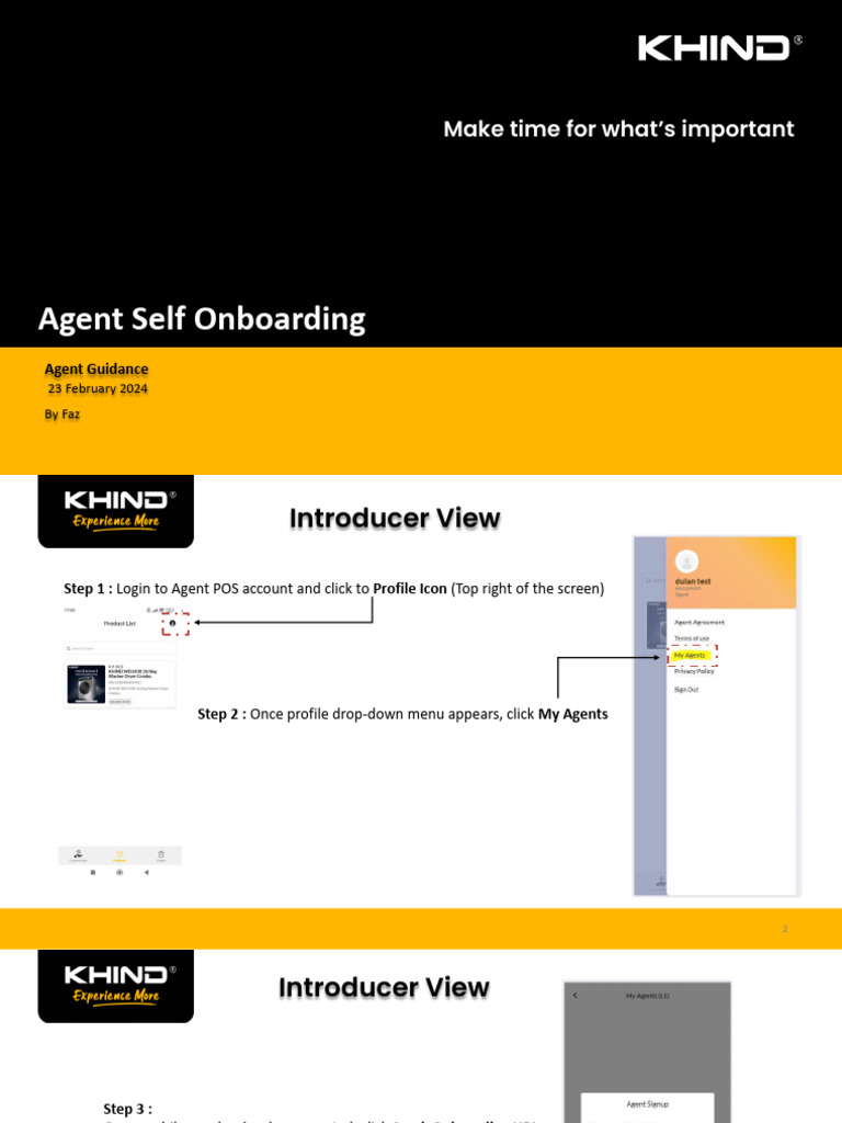 Agent Self Onboarding Process Guide | PDF