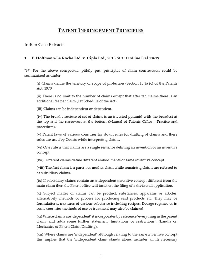 Patent Infringement Case Analysis | PDF | Patent Infringement | Patent