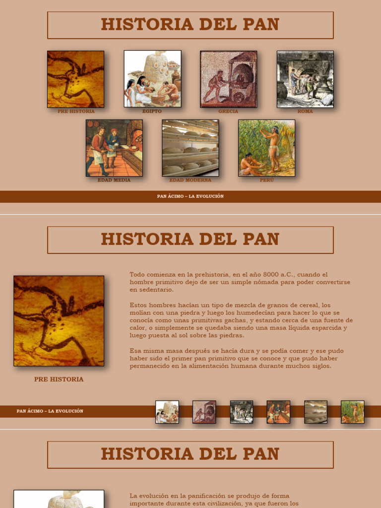 Historia y evolución del pan | PDF | Panes | Alimentos