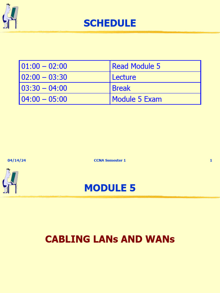 Module 5: Cabling LANs and WANs | PDF | Computer Network | Network Switch