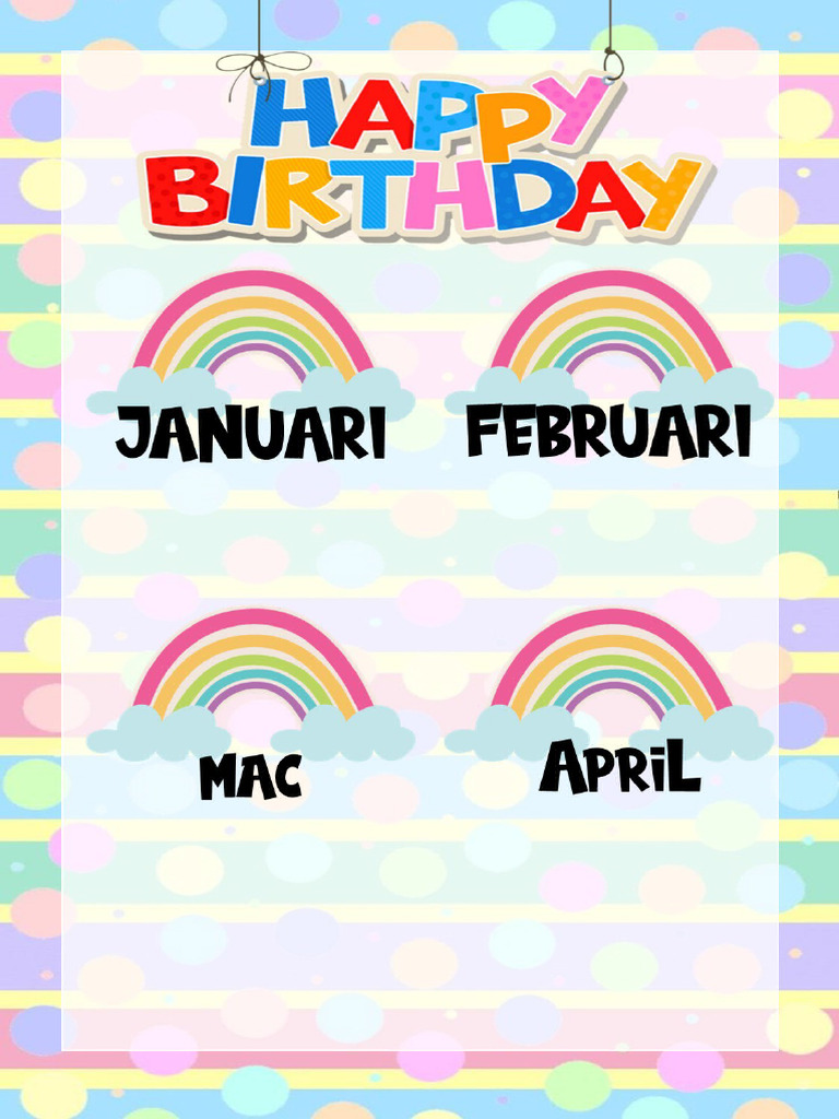 DECO - BIRTHDAY CHART | PDF