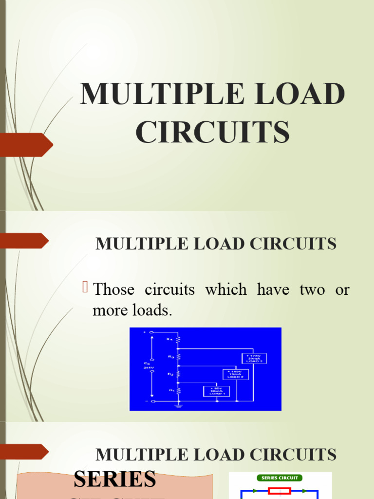 Lesson #3 - Multiple Load Circuits | PDF