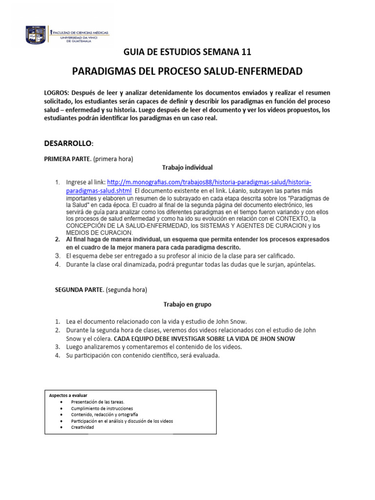 Guia de Estudios - Semana11 | PDF