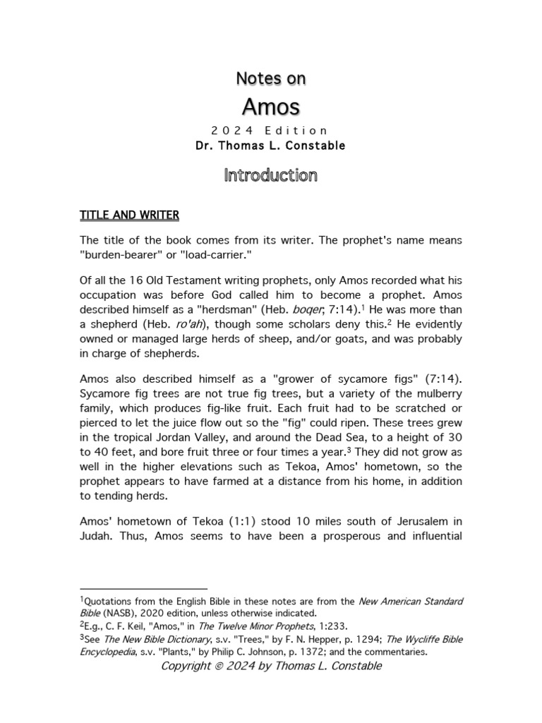Amos | PDF | Bible Content