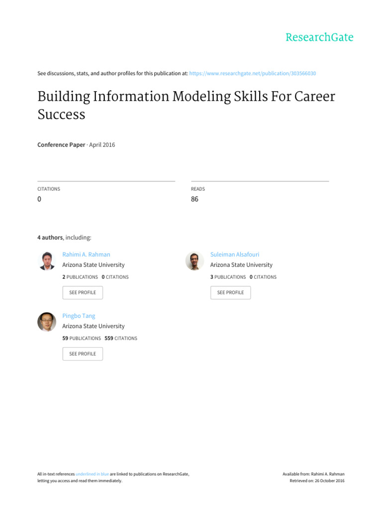 Building Information Modeling Skills for Career Success | PDF ...