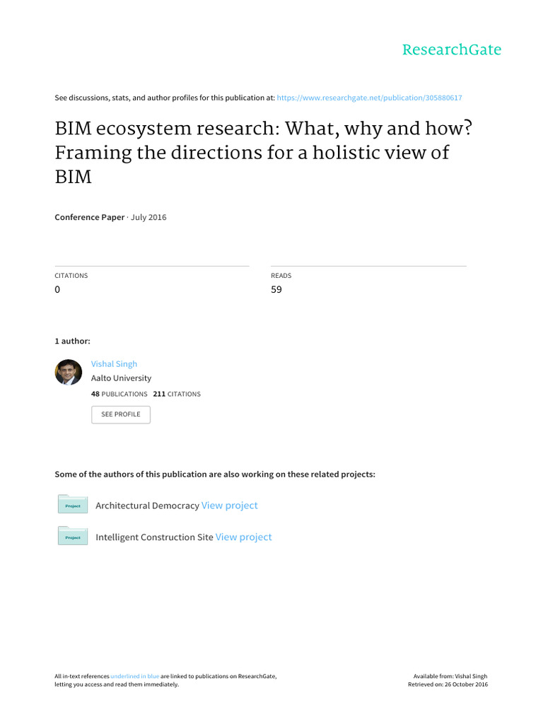 BIM ecosystem_position_paper_draft | PDF | Building Information Modeling | Methodology