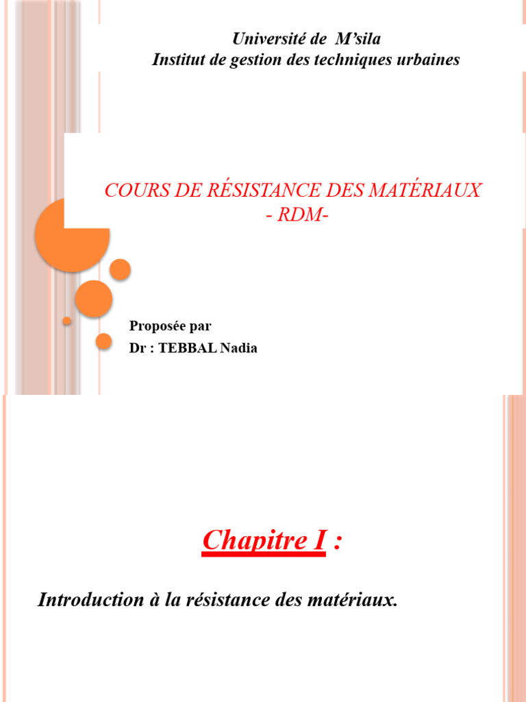 Cours RDM 2 | PDF | Résistance des matériaux | Sciences physiques