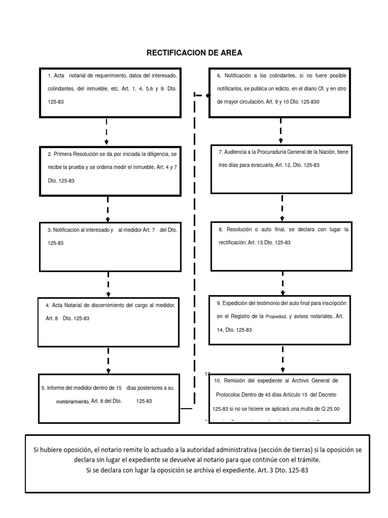 Esquema Rectificacion de Area | PDF
