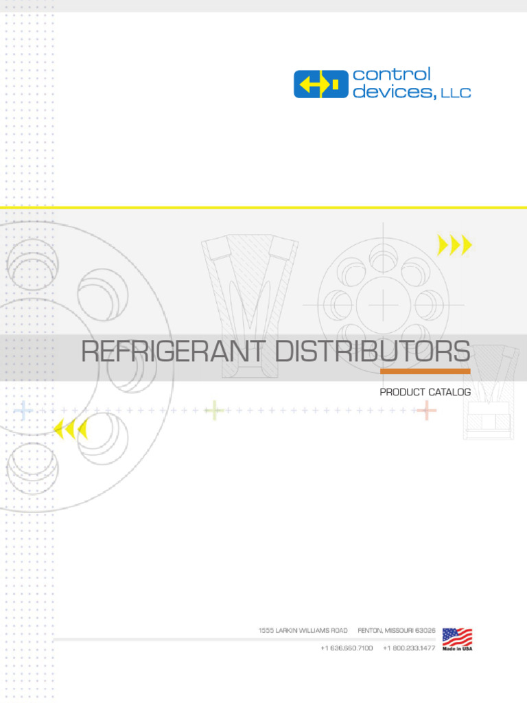 Refrigerant Distributors Guide | PDF | Temperature | Mechanical Engineering