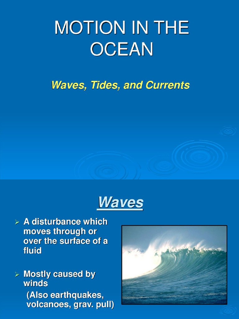 Waves Tides and Currents - PPT Download | PDF