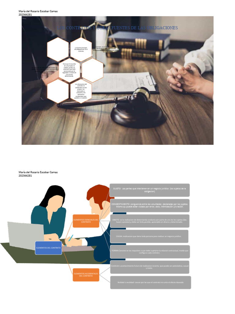 Los Contratos y Otras Fuentes de Las Obligaciones | PDF | Ley de ...